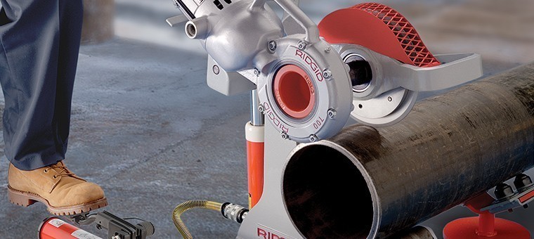 RIDGID Power Pipe Cutters | Browse Pipe Cutting Power Tools